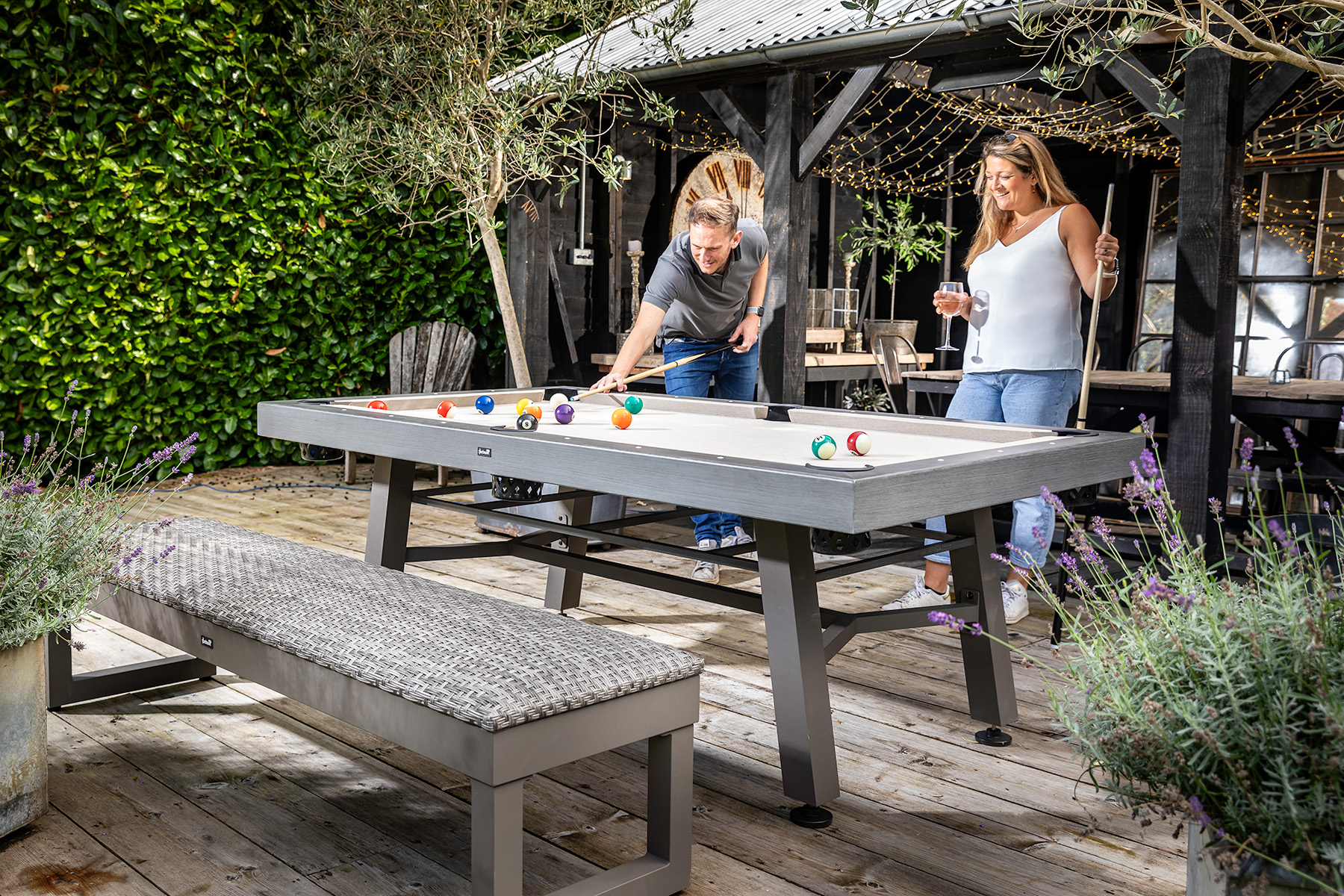 Crucible Multi Purpose Dining and Gaming Set Crucible Aluminium Garden Furniture